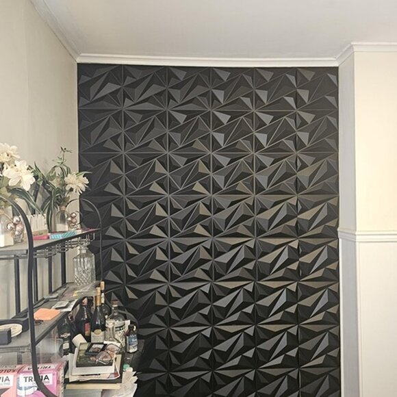 Wall Decor | New 33 Pack 3d Wall Panel Diamond For Interior Wall ...